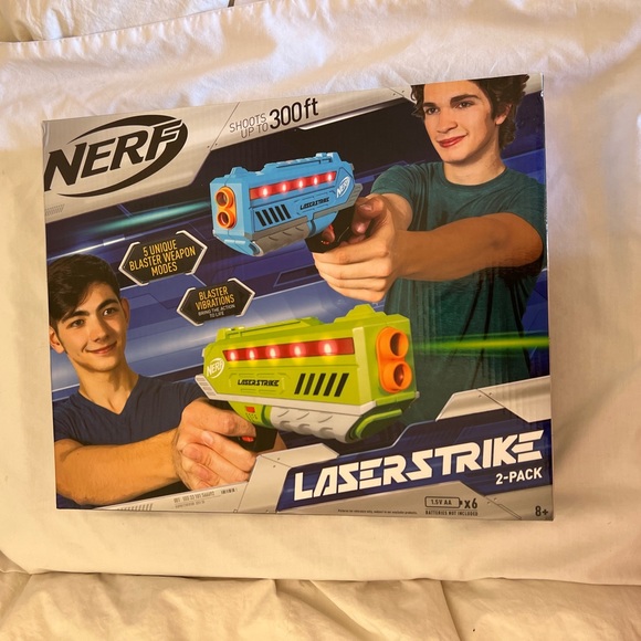 Nerf | Toys | Nerf Laser Strike 2 Player Vibrating Laser Tag Blaster ...